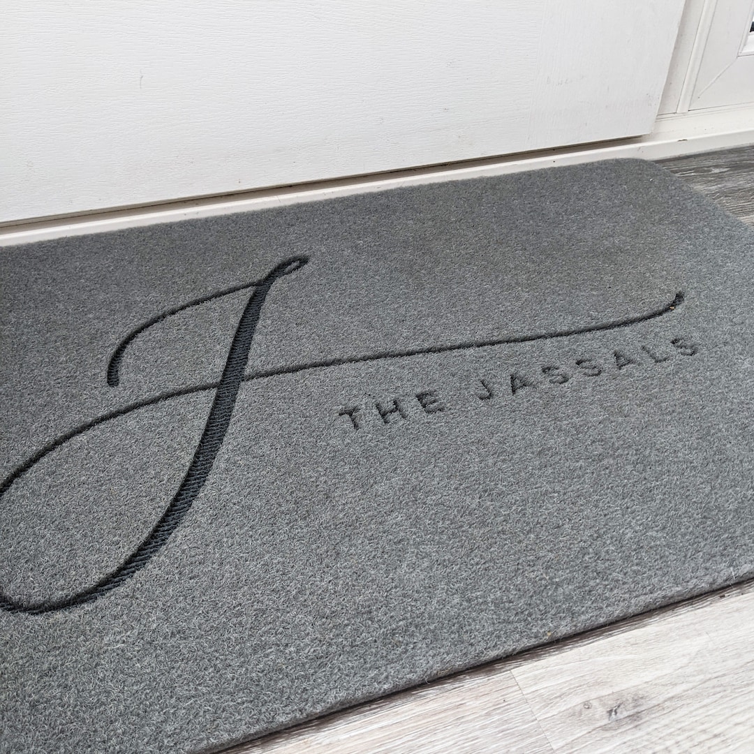 Personalised Doormat | Grey | Home Gift | Indoor and Outdoor Use ...
