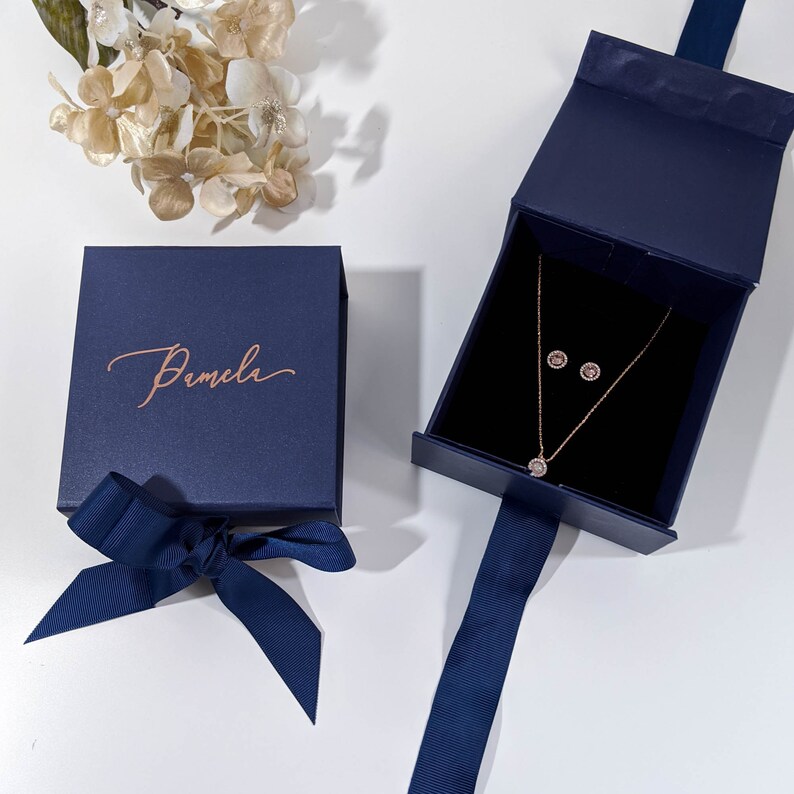 Personalised Navy Gift Box - Small - Etsy UK