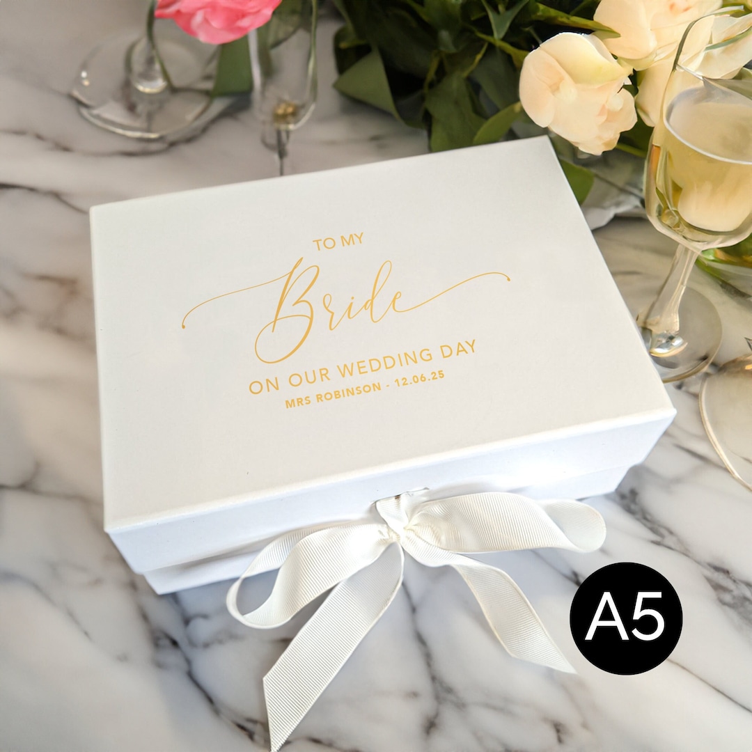 To My Bride Gift Box - A5 - Wedding Hamper - Personalised - Etsy