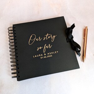 Personalised Couple Scrapbook for First Anniversary or Wedding Our ...