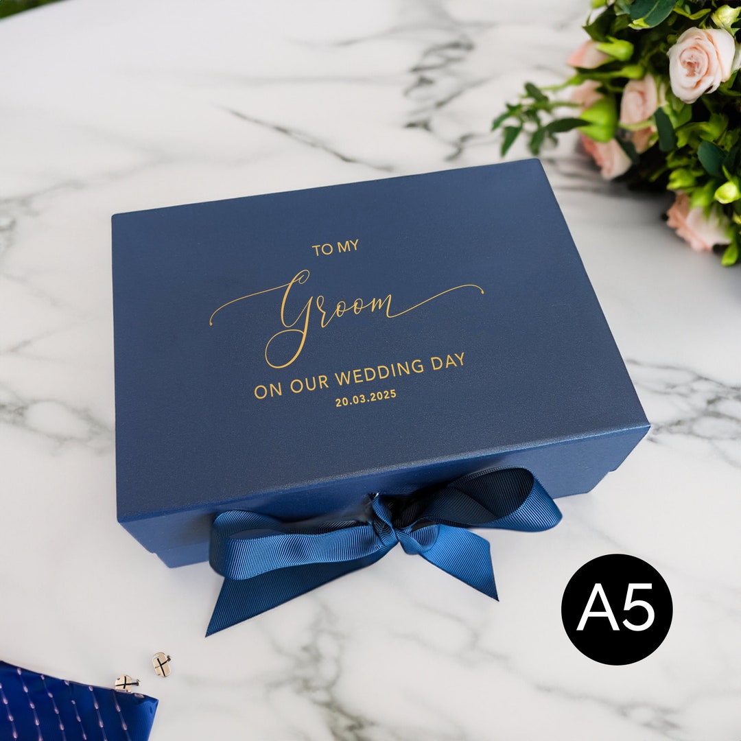 To My Groom Gift Box – Personalised Wedding Keepsake Gift Box With ...