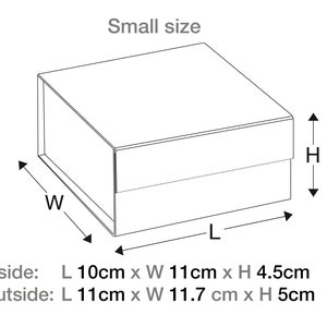 Personalised Navy Gift Box - Small - Etsy UK