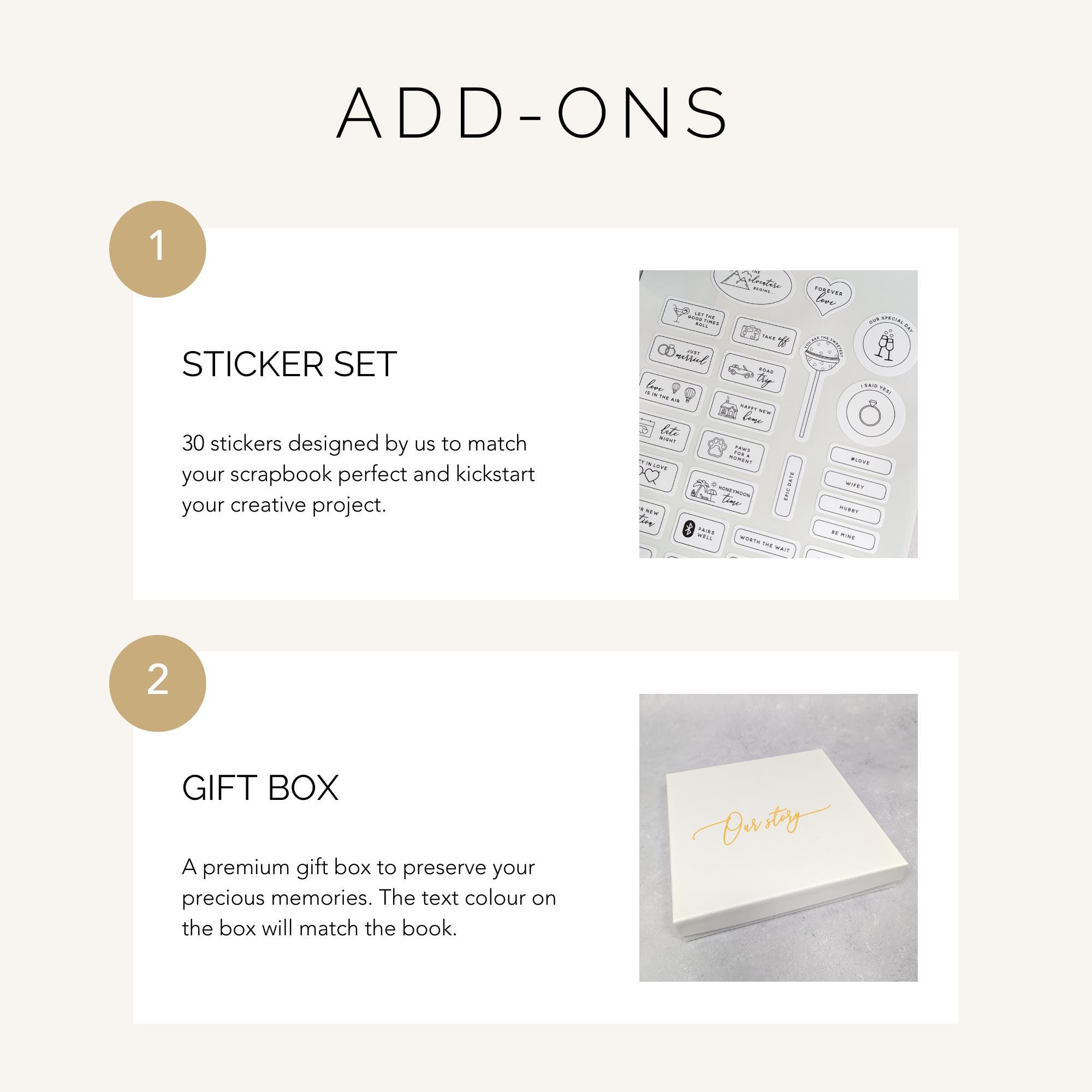 Personalised Couple Scrapbook for First Anniversary or Wedding - White ...