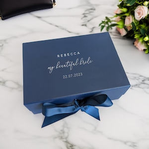 My Beautiful Bride Keepsake Gift Box Personalised: A5 Wedding Hamper ...