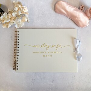 Personalised A4 Couple Scrapbook for First Anniversary or Wedding Our ...
