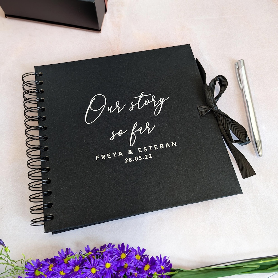 Personalised Couple Scrapbook for First Anniversary or Wedding - Our ...