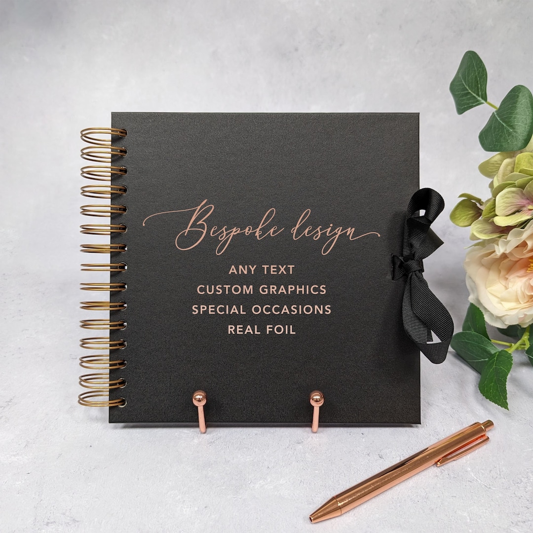 Bespoke Custom Design Scrapbook - Any Text - Birthday, Anniversary ...