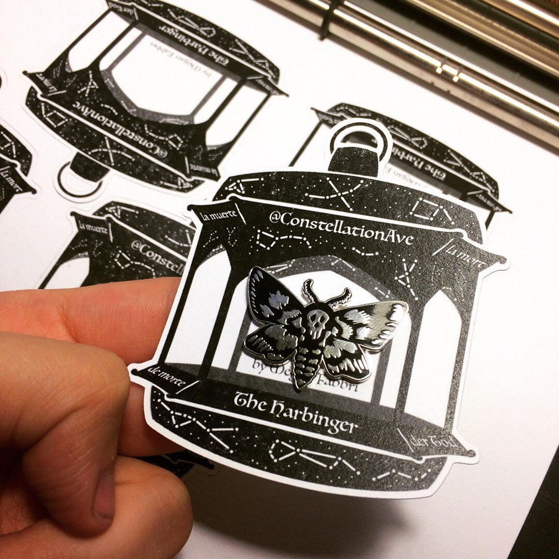 The Harbinger enamel Pin | Etsy
