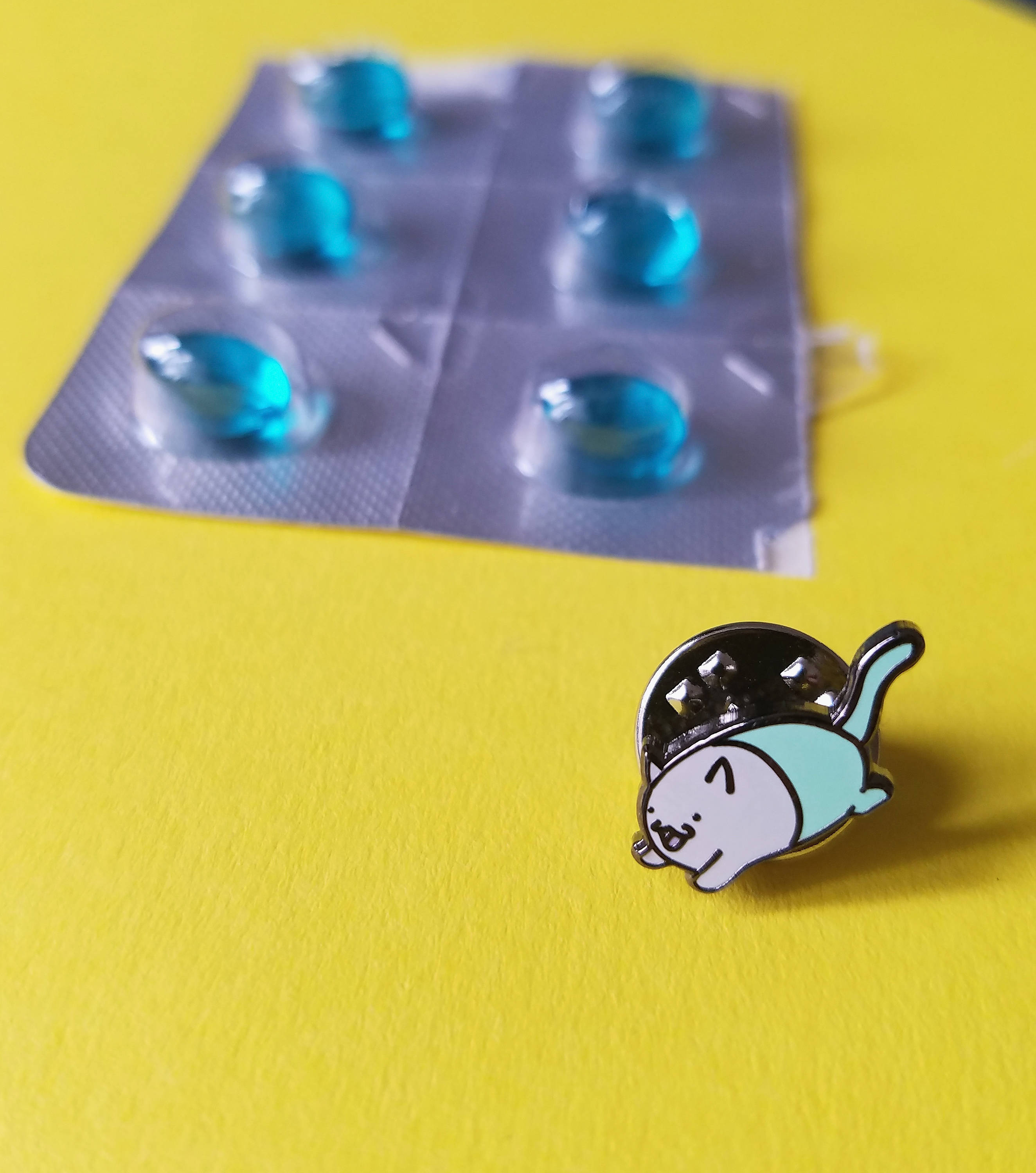 Pill Cat Enamel Pins | Etsy