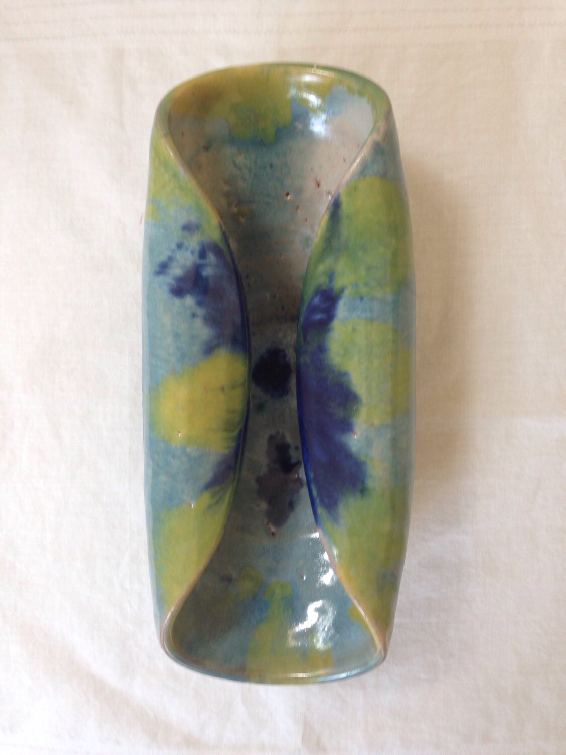 Cole Pottery Low Bowl With Folded Rim Made for Williamsburg Pottery ...