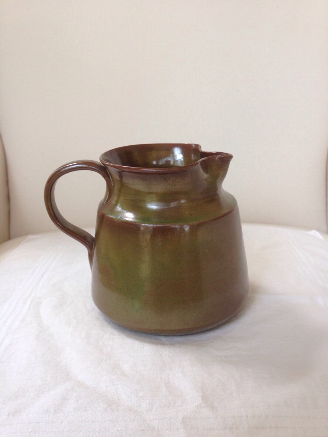 Cole Pottery Pitcher North Carolina Southern Folk Art Vintage Handmade ...
