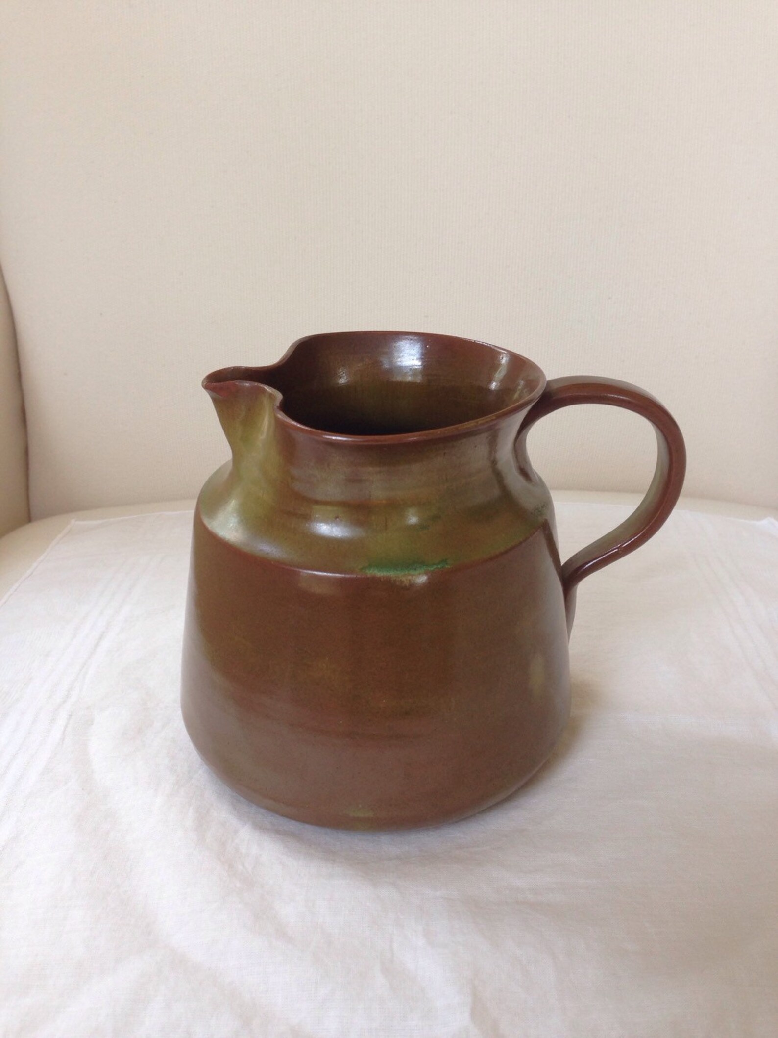 Cole Pottery Pitcher North Carolina Southern Folk Art Vintage Handmade ...