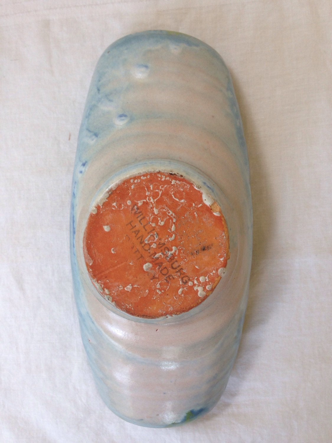 Cole Pottery Low Bowl With Folded Rim Made for Williamsburg Pottery ...