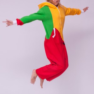 Adult Overall Pajamas, Full Length Cotton Lounger With Zipper, Womens ...