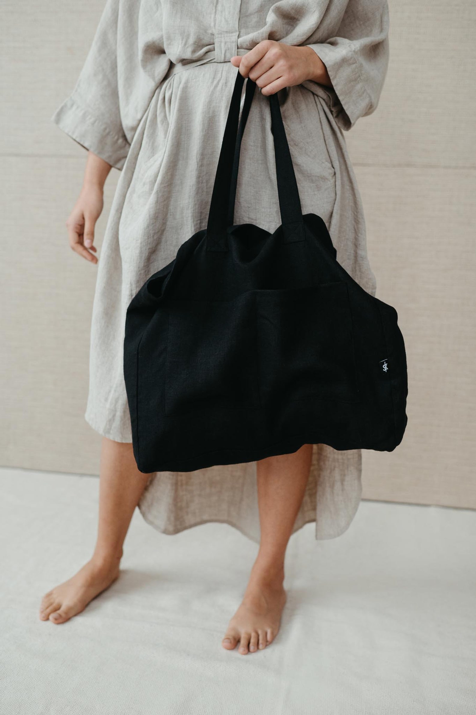 Dark Green Linen Tote Bag: Extra Strong, Organic Grocery Bag - Etsy