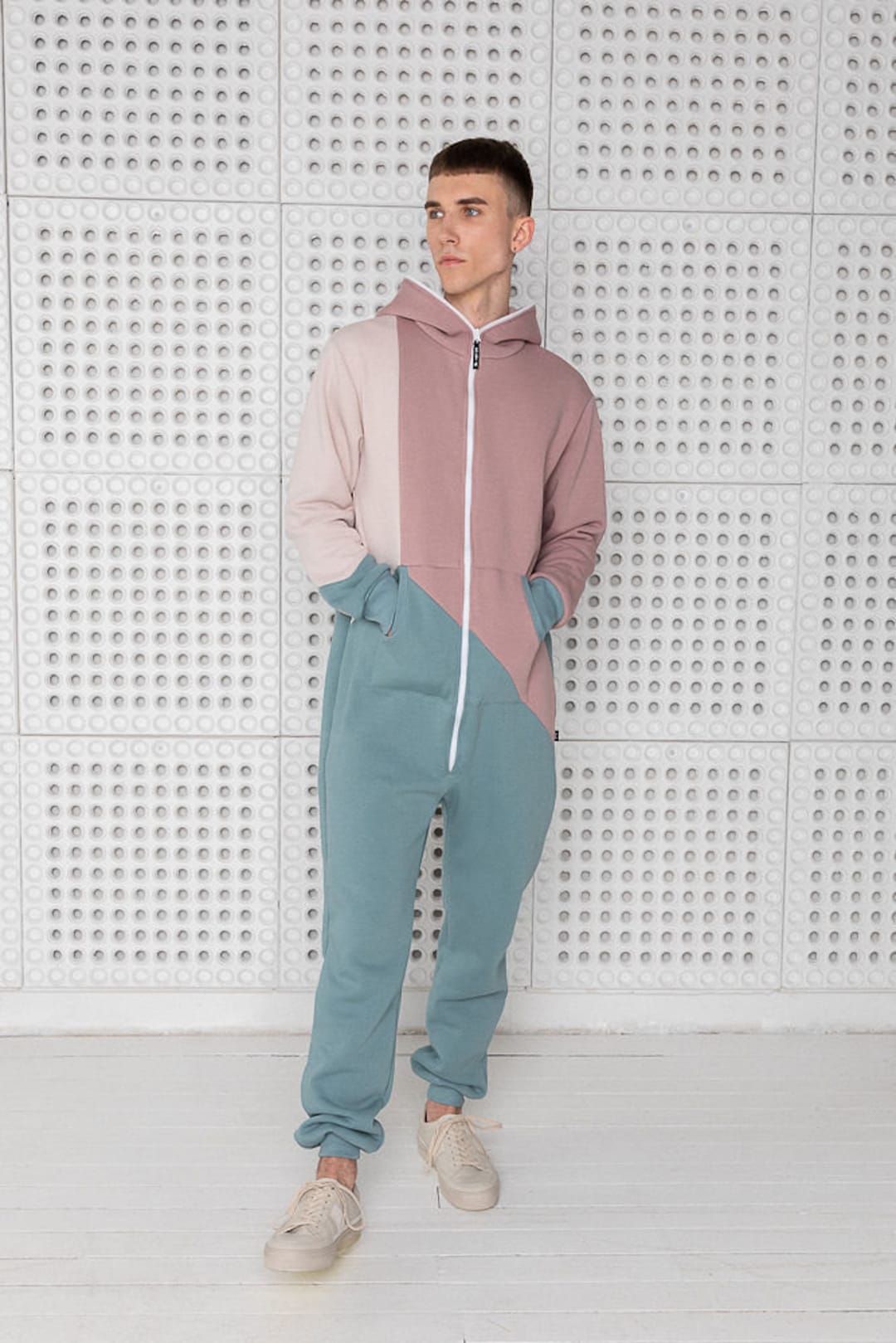 Adult Overall, Adult Pajamas, Full Length Cotton Lounger With Zipper ...