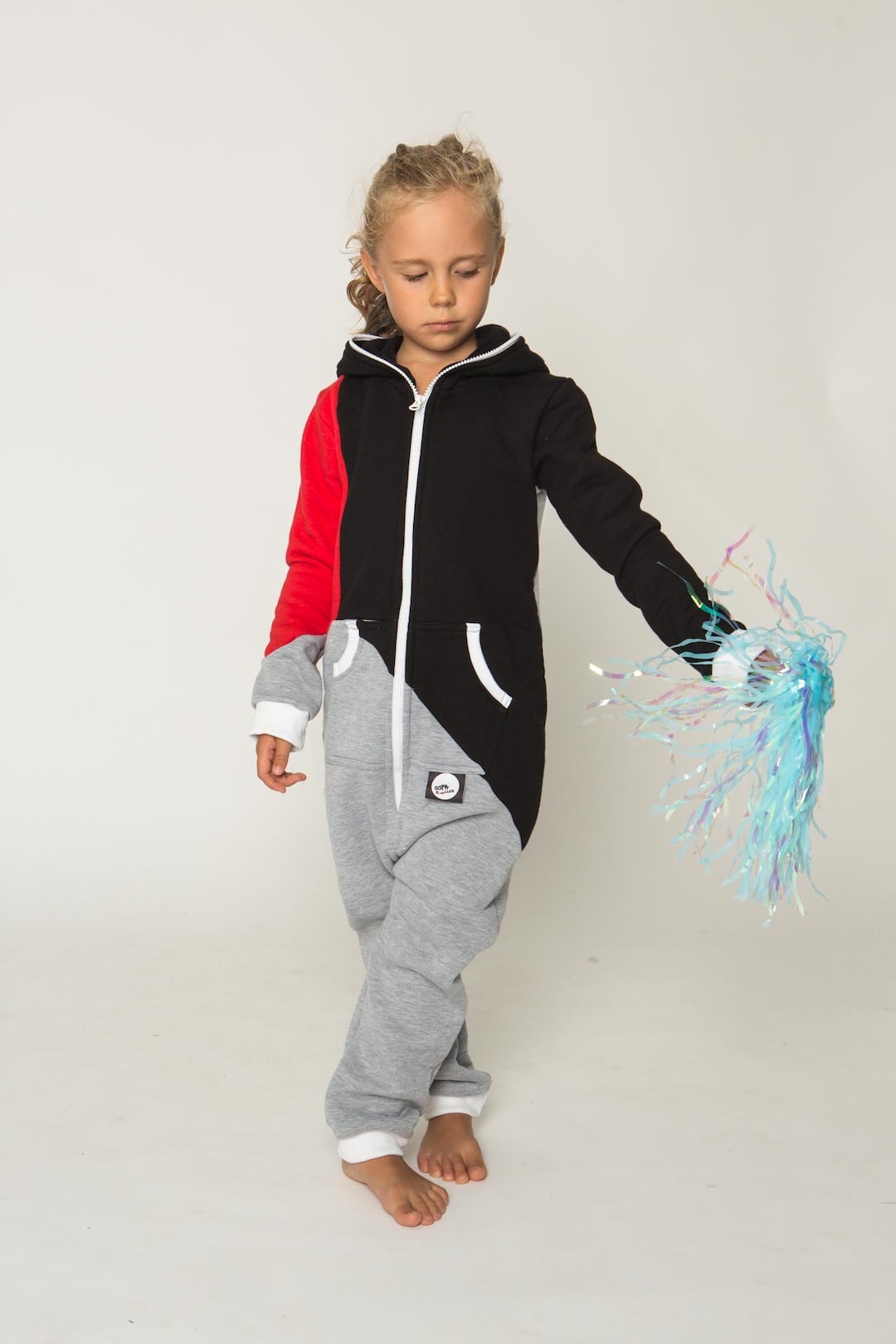 Tricolor Kids Jumpsuit: Cotton Racing Overall, Warm Winter One-piece - Etsy