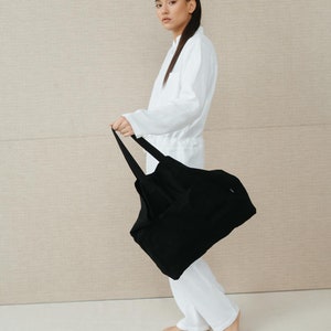 Dark Green Linen Tote Bag: Extra Strong, Organic Grocery Bag - Etsy