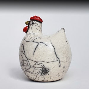Handmade Ceramic Raku Chickens - Etsy