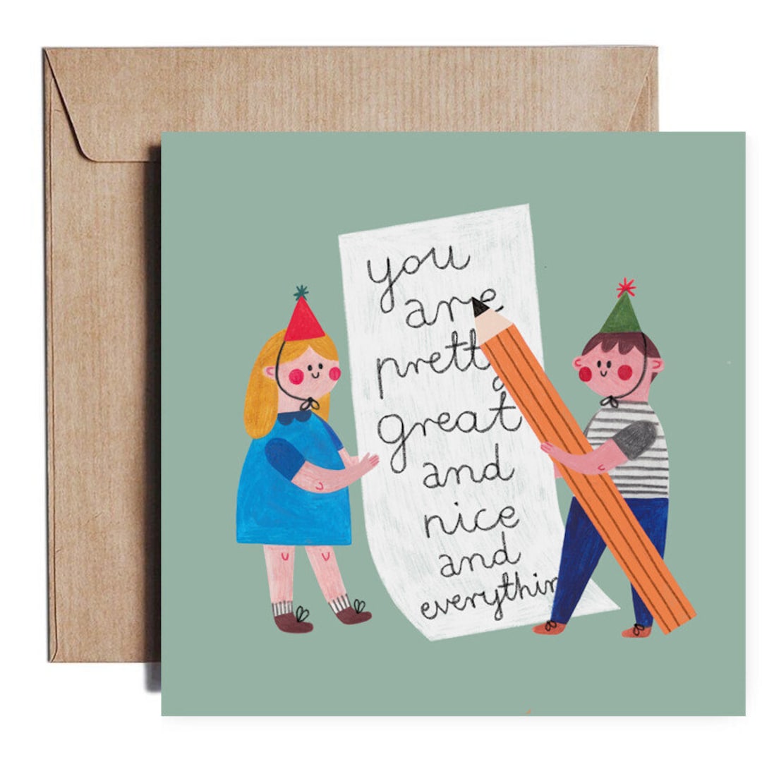 YOU ARE GREAT Card - Etsy UK