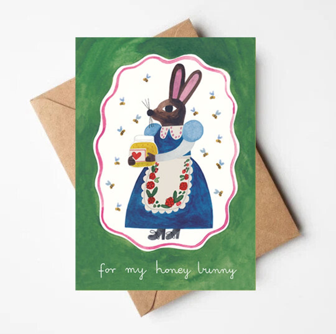 Honey Bunny Card | Celebration | Greeting Card | Animal - Etsy