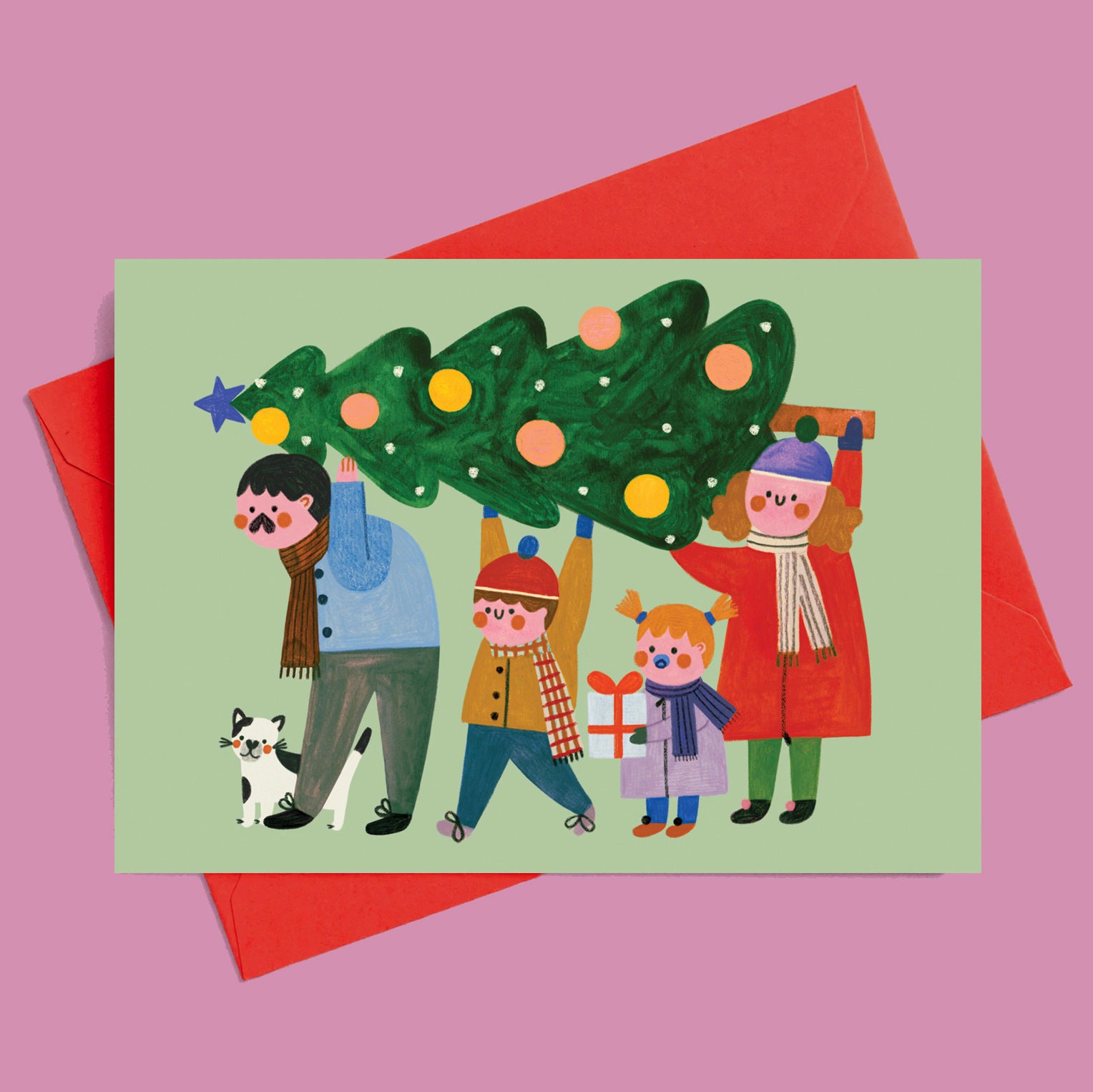 CHRISTMAS FAMILY Card Christmas - Etsy