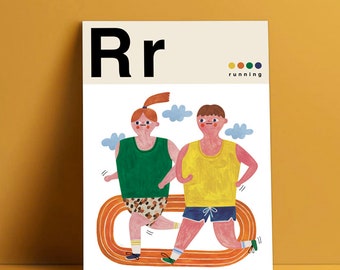 Sports Alphabet Logos Poster - Etsy