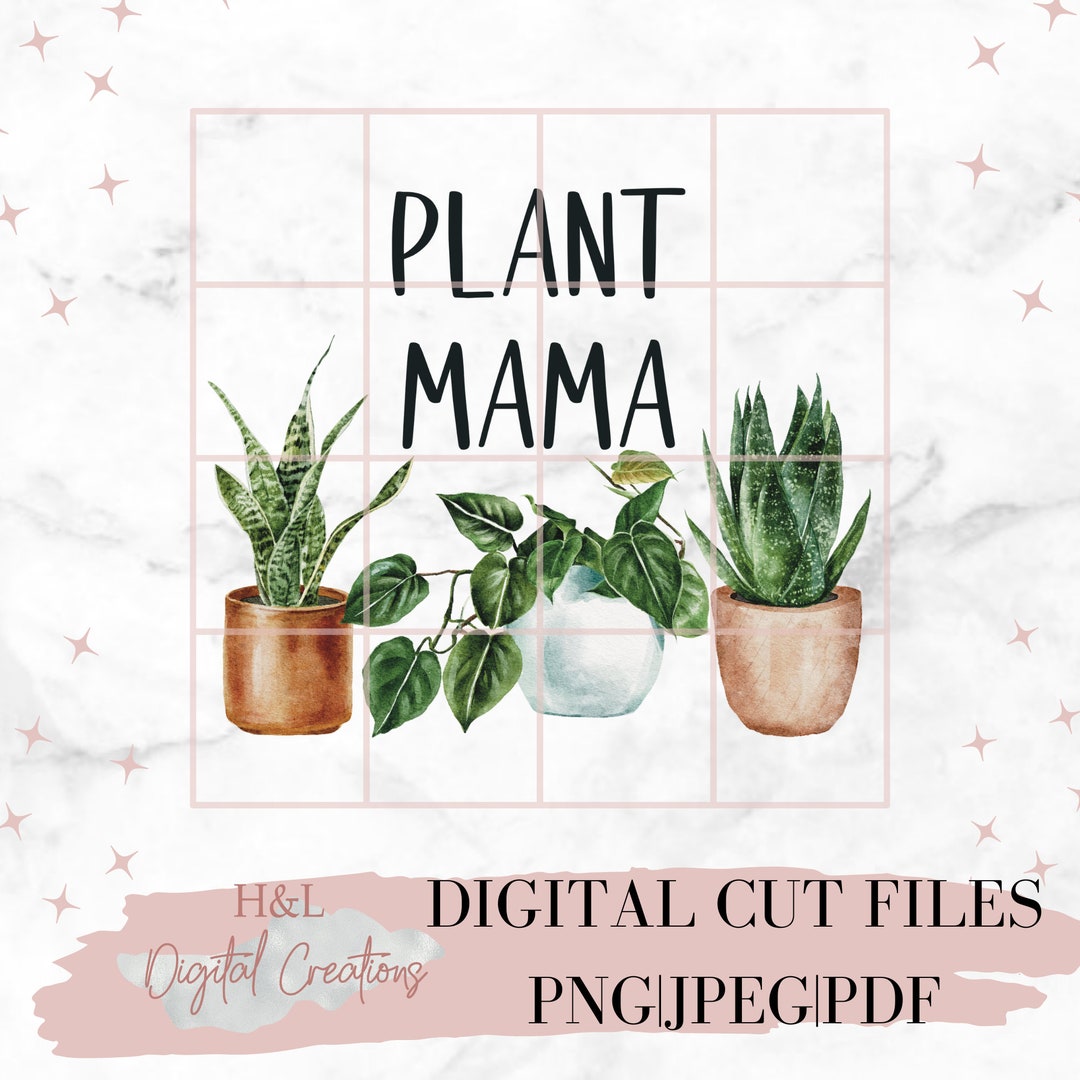Plant Mama Png, Plant Mom, Gardening, Botanical, Snake Plant Png, Plant ...