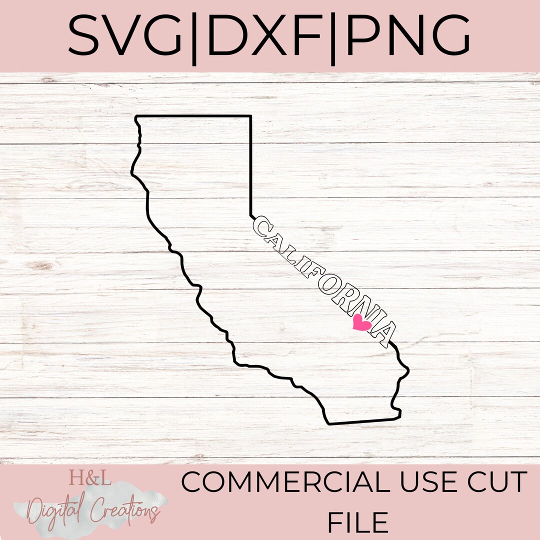 California Svg, California Cut File, State Svg, California Png, Svg ...