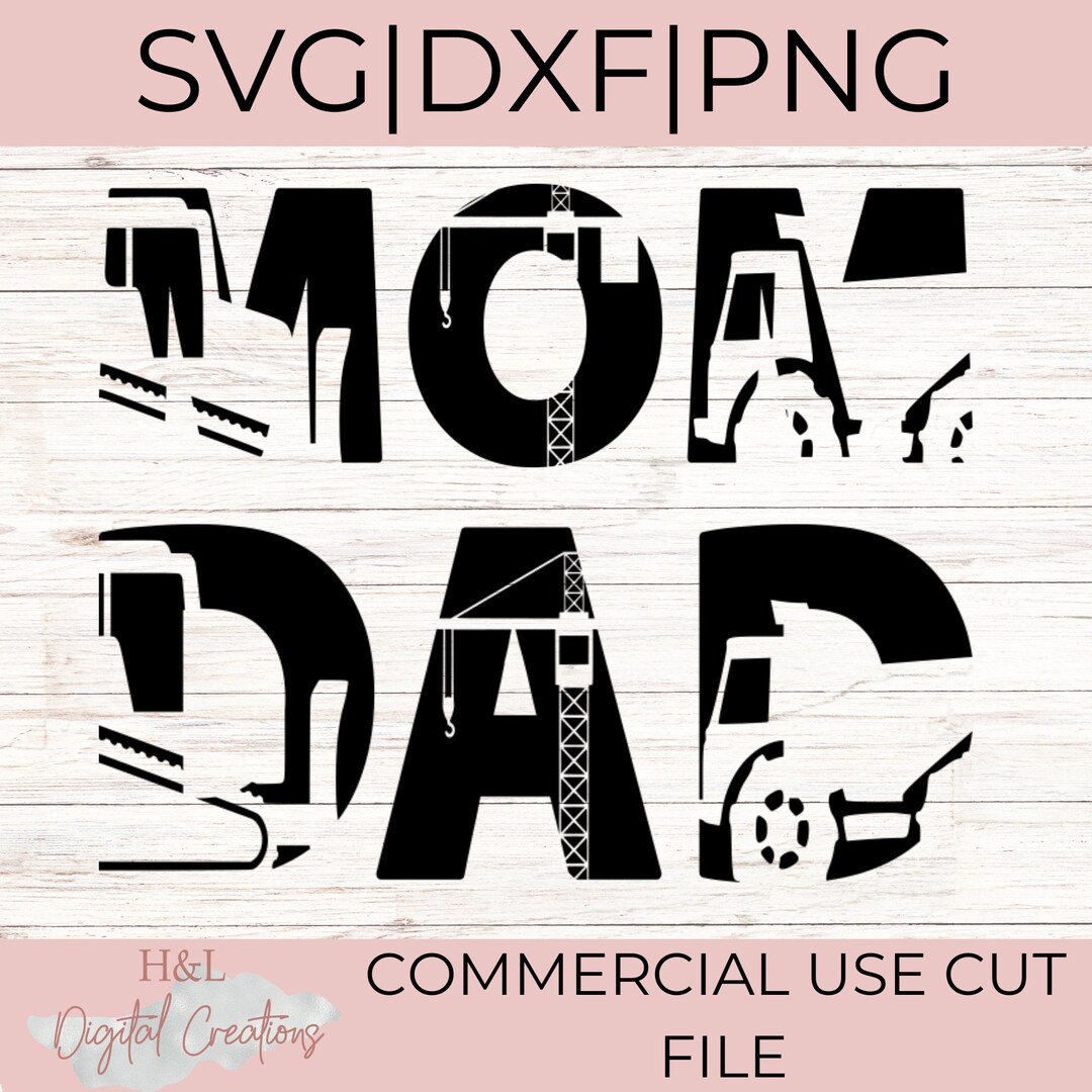 Construction Mom Svg, Construction Dad Svg, Birthday Svg, Construction ...