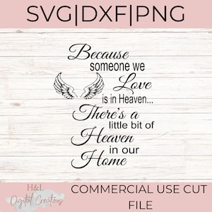 Because Someone We Love is in Heaven Theres a Little Bit of Heaven in ...