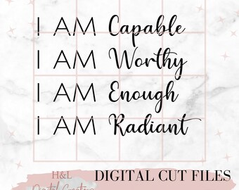 I Am Worthy Svg - Etsy