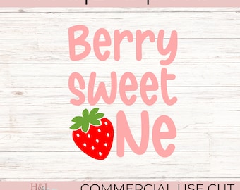 Sweet One SVG, Strawberry 1st Birthday, Strawberry Theme Birthday ...