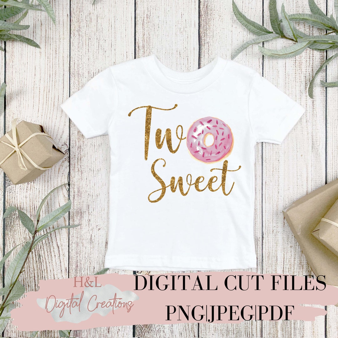 Two Sweet Png, Donut Birthday, 2nd Birthday Png, Second Birthday Png ...