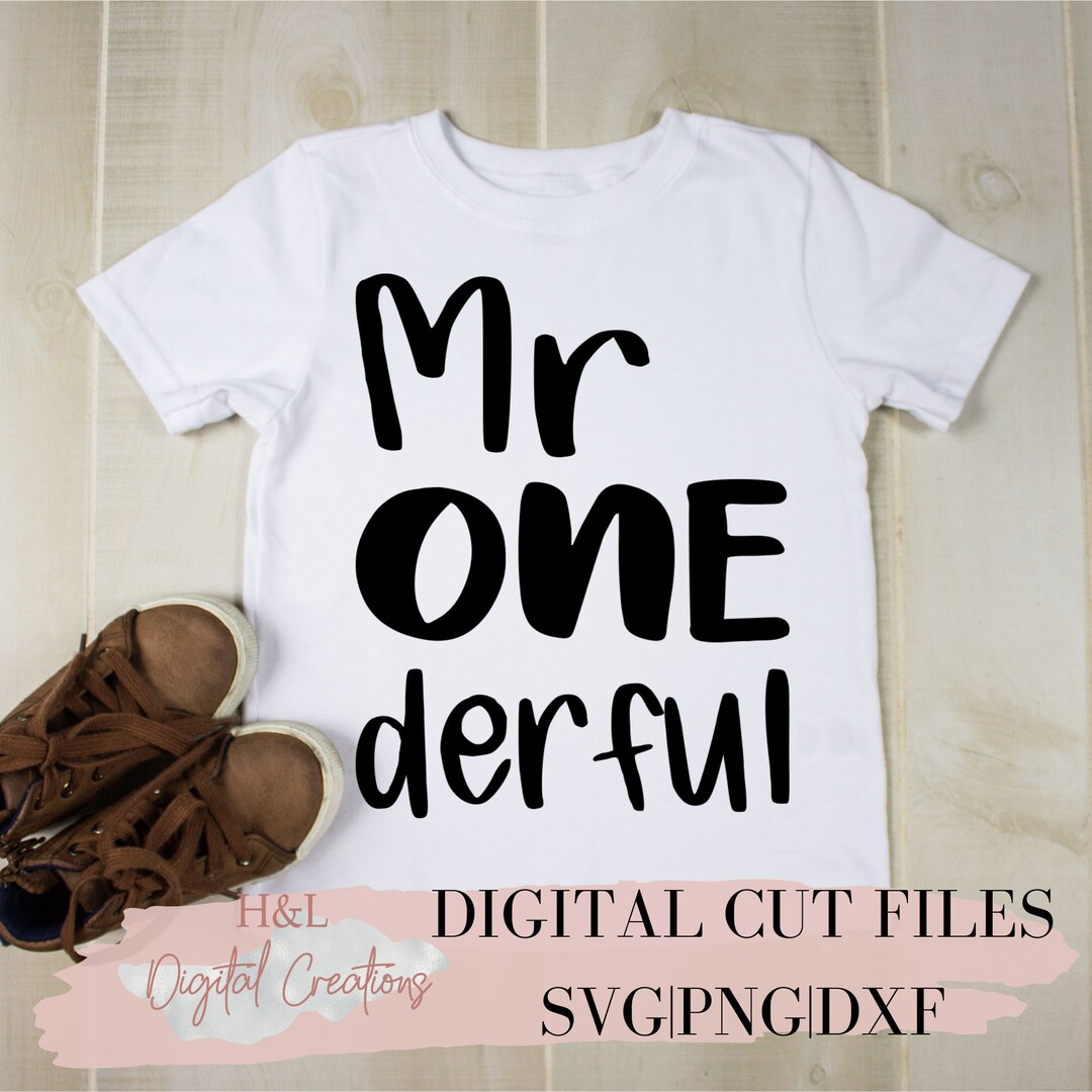 Mr One Derful Svg First Birthday Svg 1st Birthday Svg - Etsy
