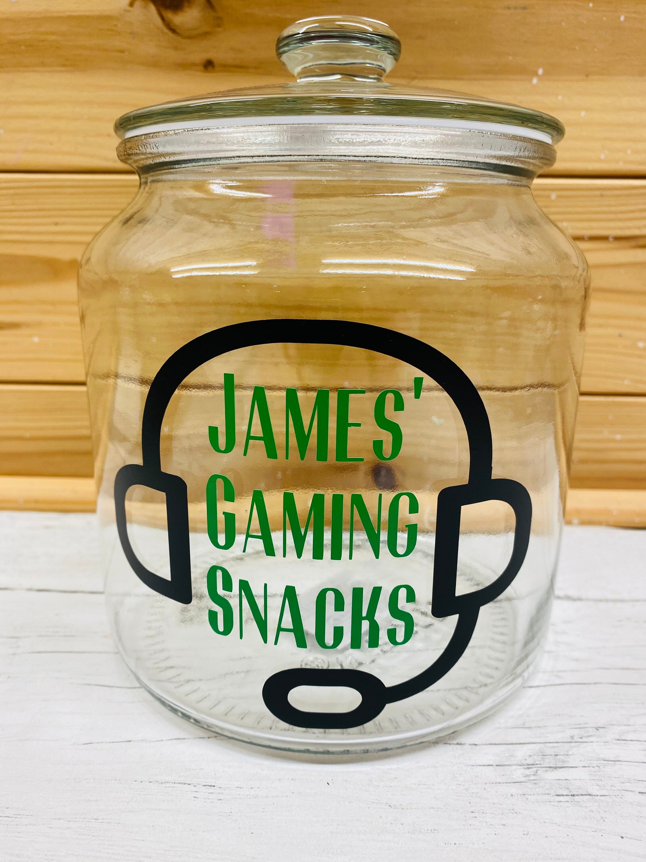 Gaming Snack Jar Gaming Snacks Personalised Snack Jar Kids | Etsy UK