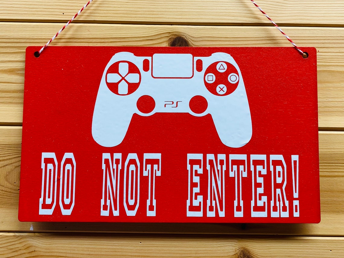 Do Not Enter Sign No Entry Sign Gaming Room Décor Christmas - Etsy