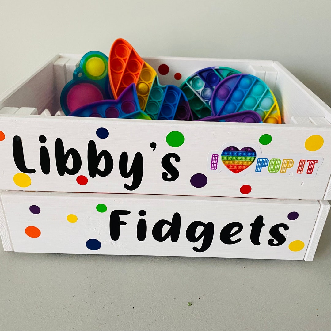 Personalised Fidget Box Fidget Storage Box Fidget Toy Box - Etsy UK