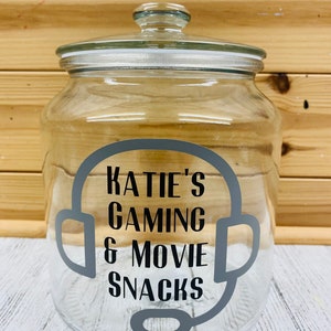 Gaming Snack Jar Gaming Snacks Personalised Snack Jar Kids | Etsy UK