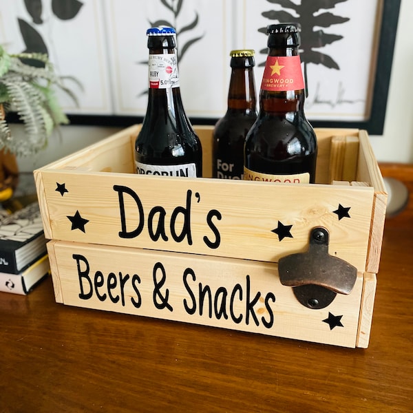 Wooden Beer Crate - Etsy UK