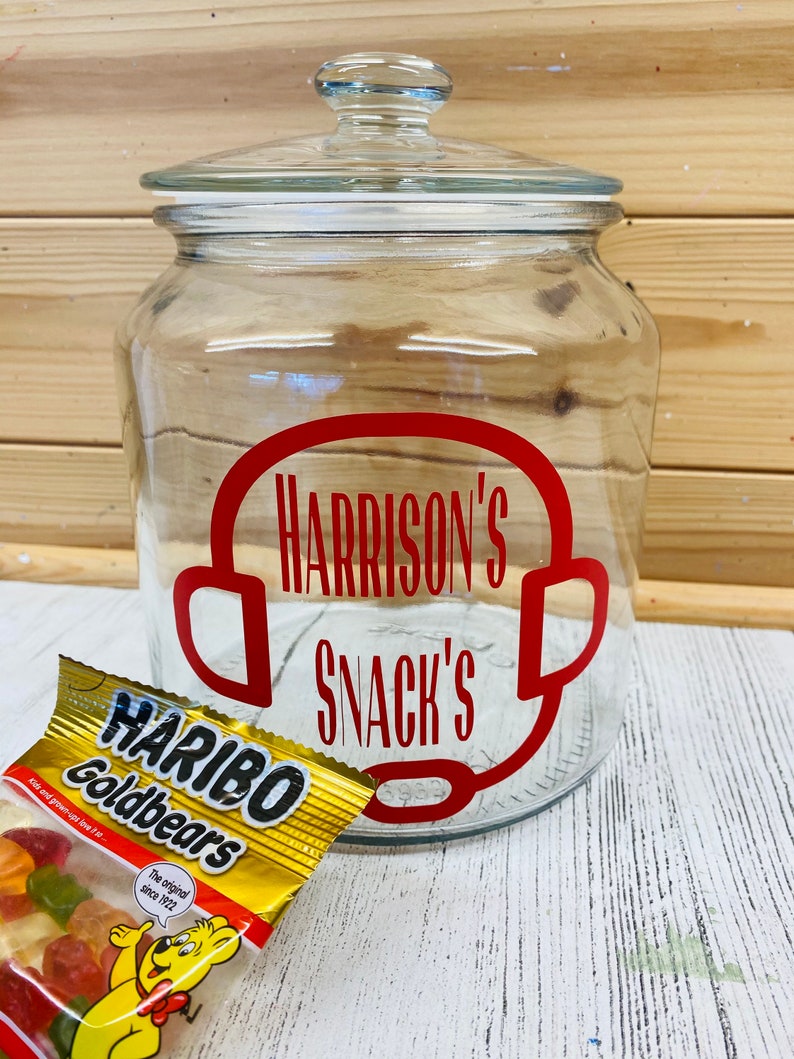 Gaming Snack Jar Gaming Snacks Personalised Snack Jar Kids | Etsy UK