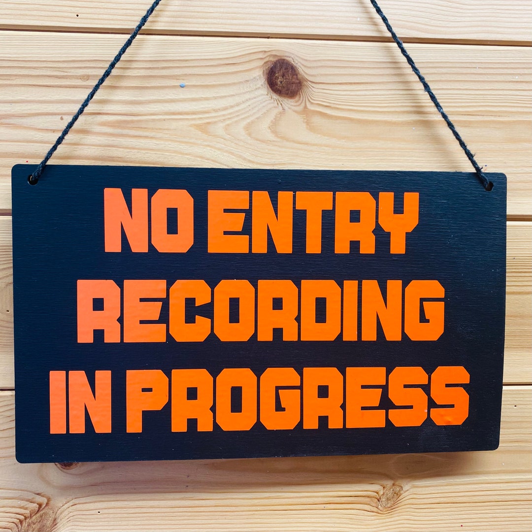 Recording in Progress Sign, Do Not Enter Sign, Gamer Gifts for Boys ...