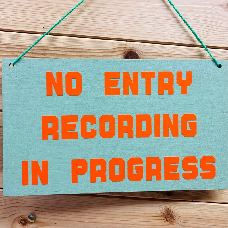 Recording in Progress Sign Do Not Enter Sign Gaming Door - Etsy UK
