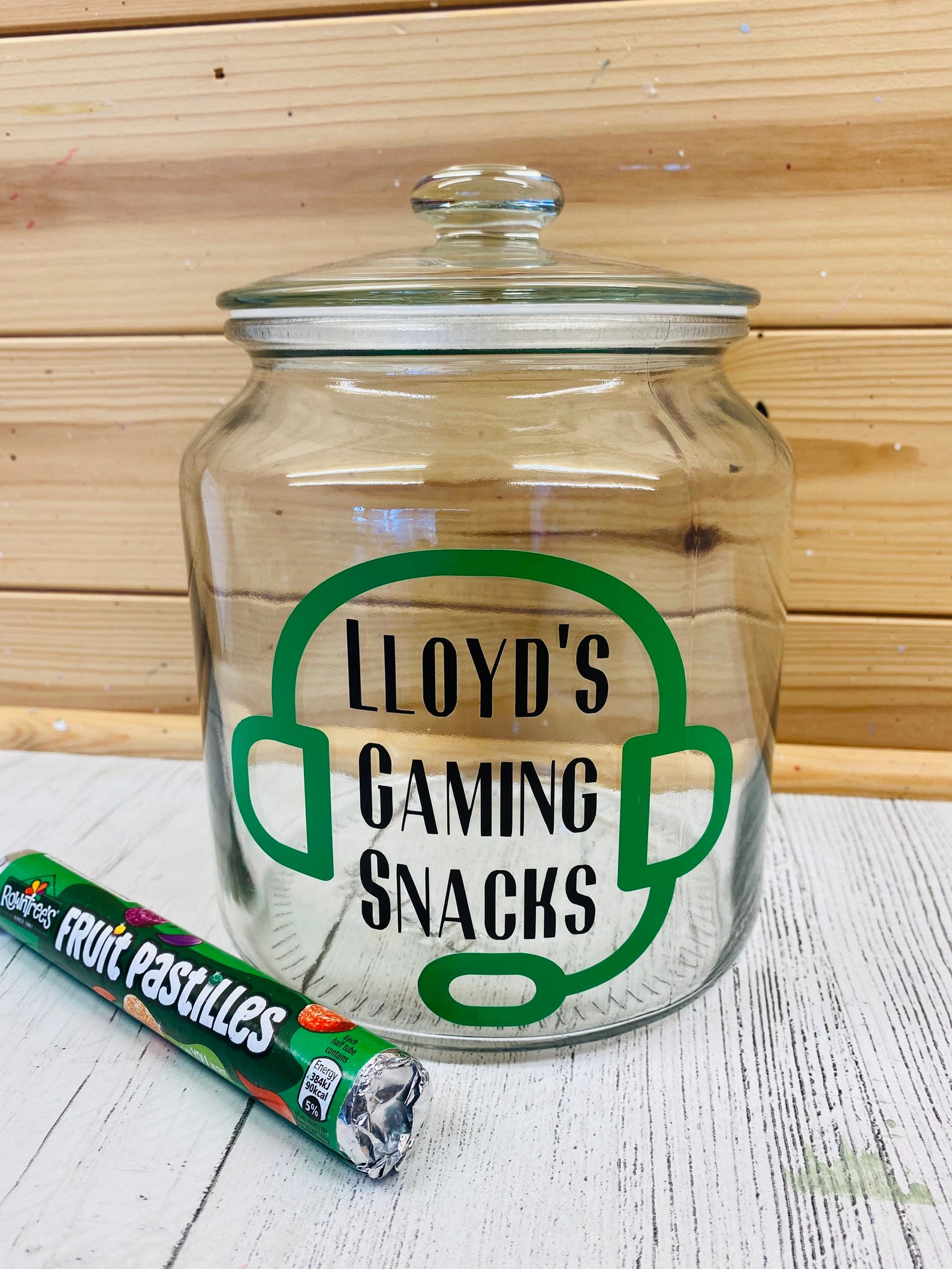 Gaming Snack Jar Gaming Snacks Personalised Snack Jar Kids | Etsy UK