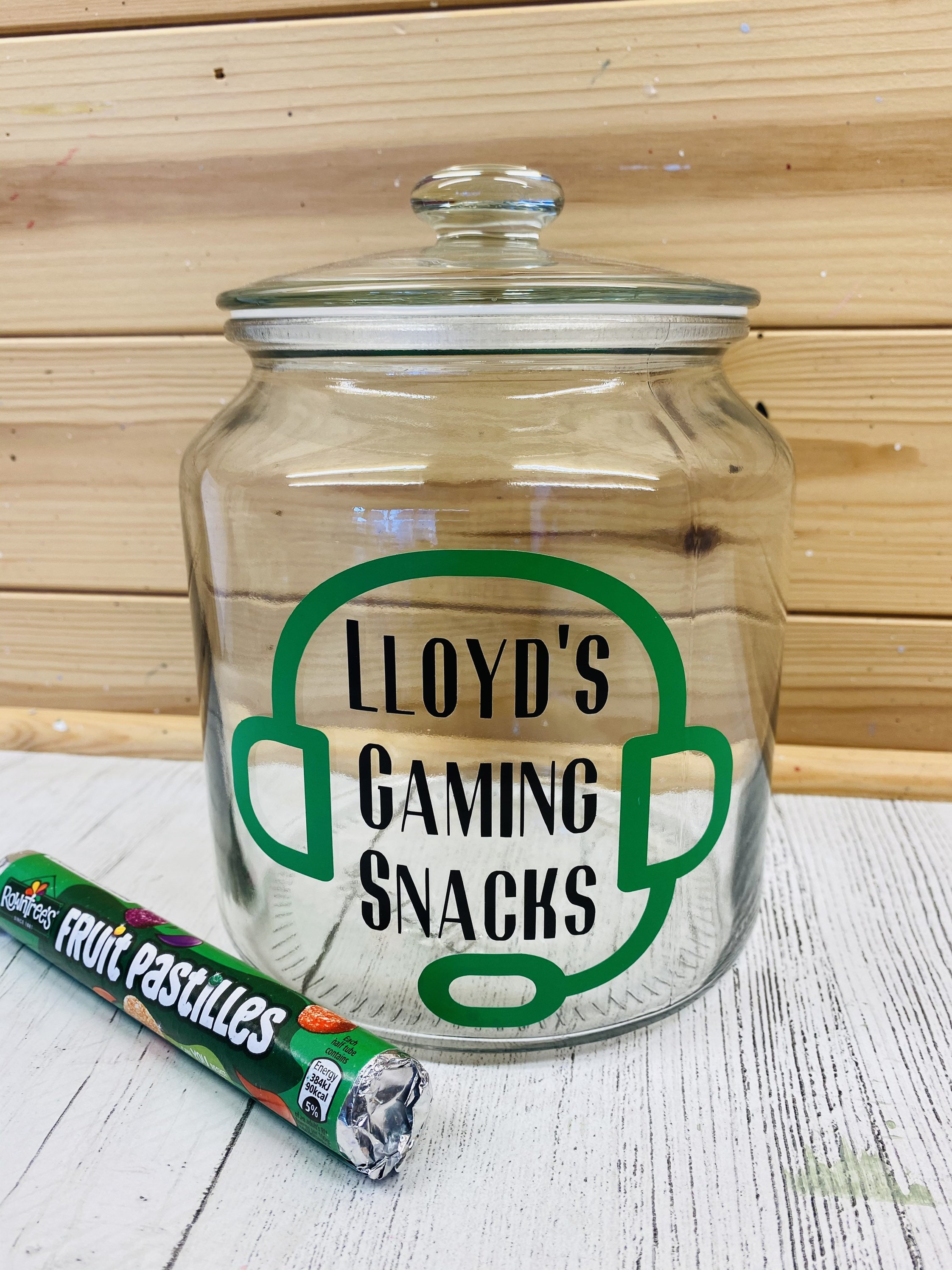 Gaming Snack Jar Gaming Snacks Personalised Snack Jar Kids | Etsy UK