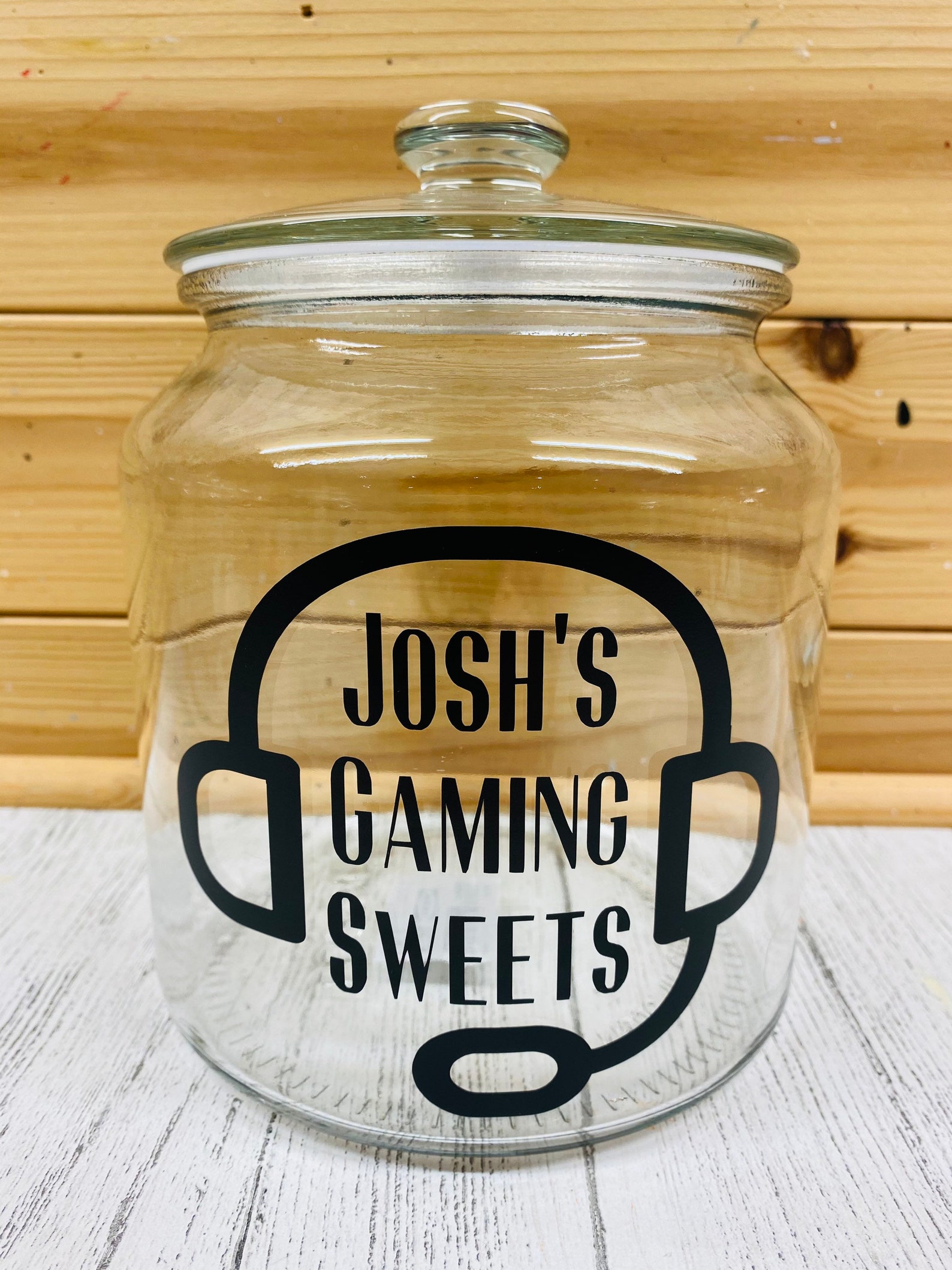 Gaming Snack Jar Gaming Snacks Personalised Snack Jar Kids | Etsy