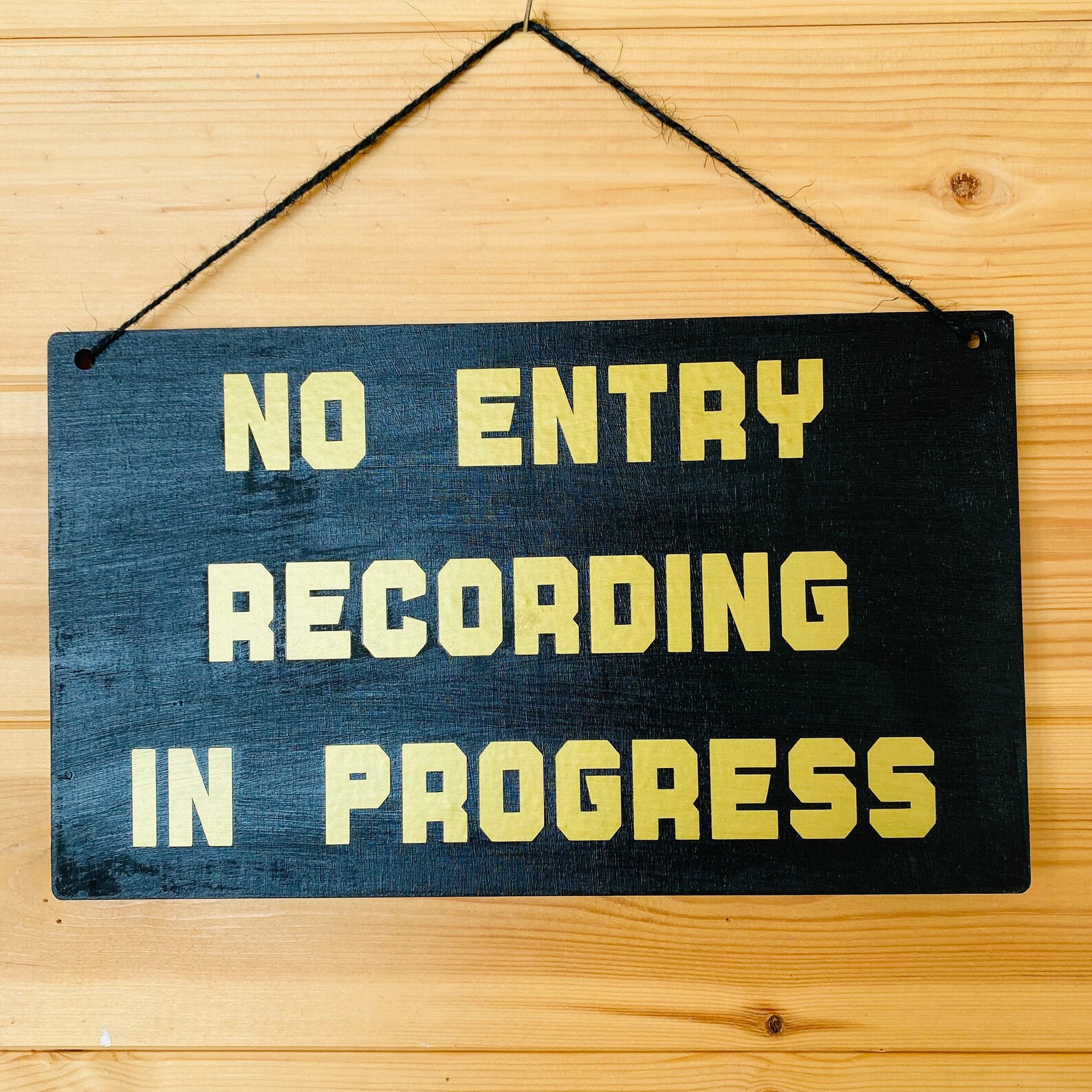 Recording in Progress Sign Do Not Enter Sign Gaming Door - Etsy
