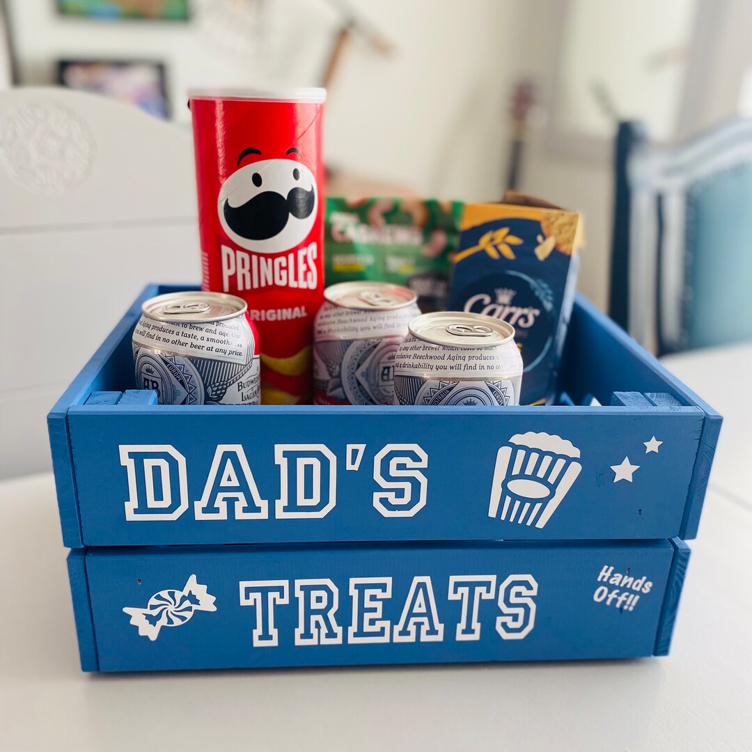 Dad's Snack Crate Personalised Custom Birthday Gift for Daddy From Son ...