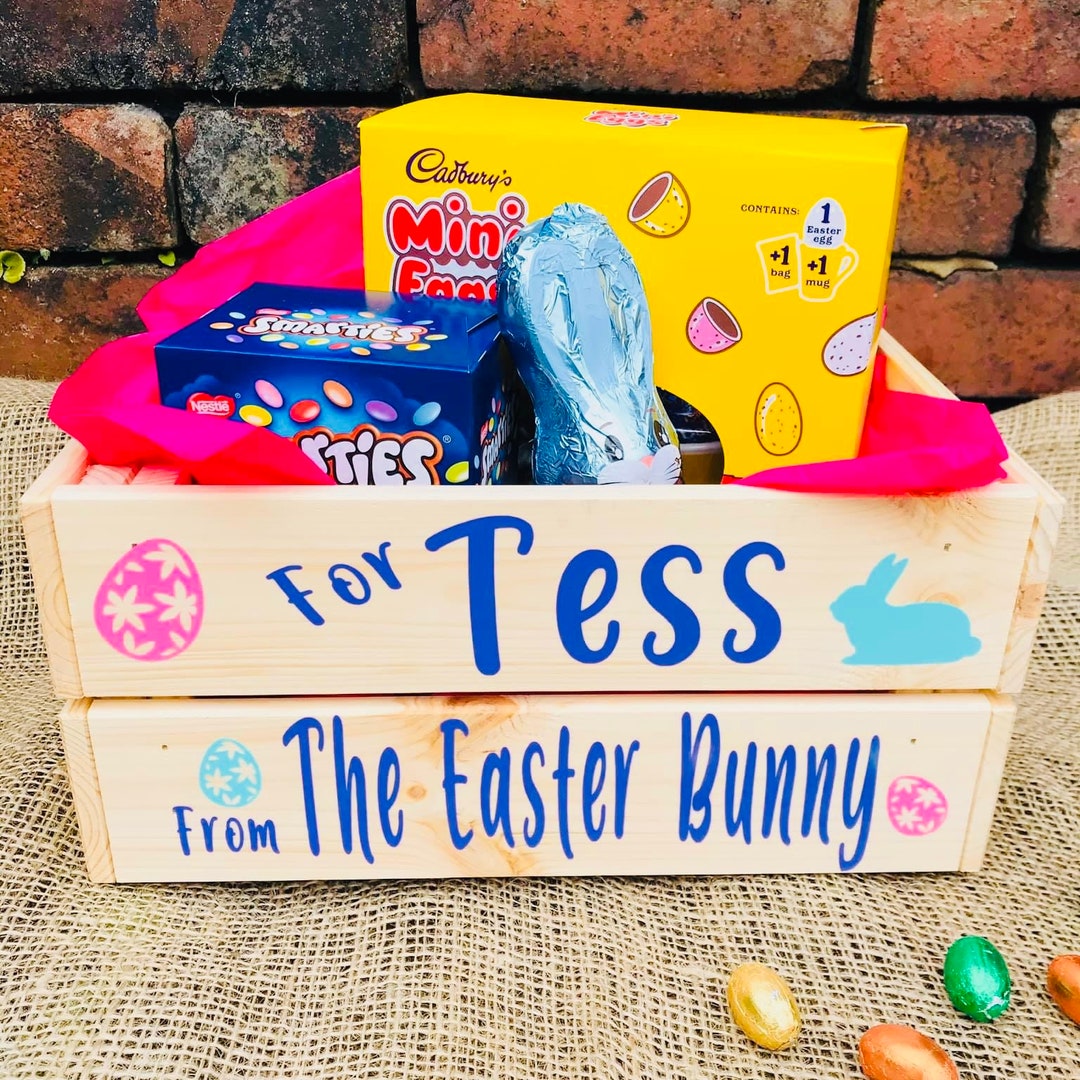 Easter Bunny Box, Easter Crate, Easter Gifts for Families, Easter Gifts ...