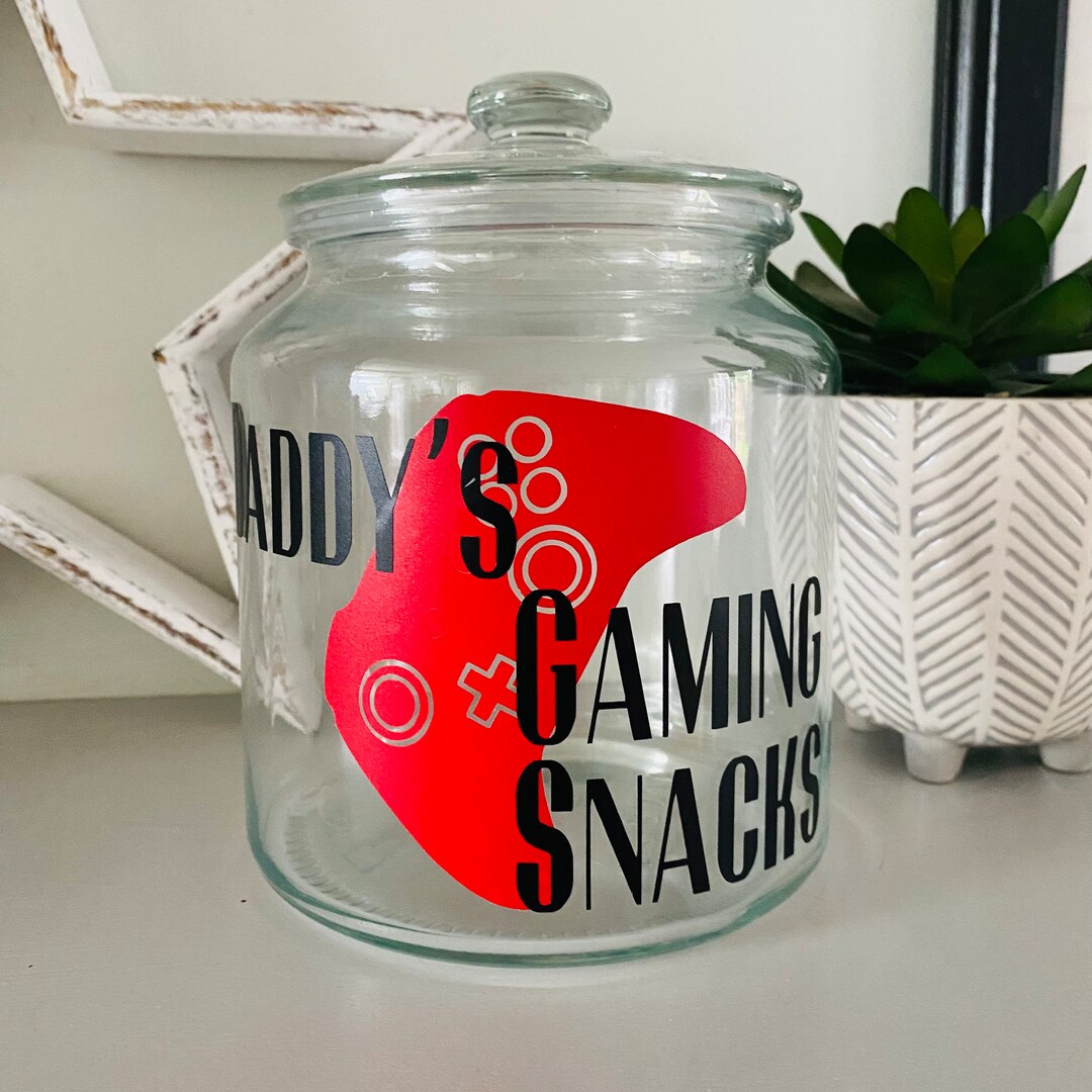 Gaming Snack Jar for Sweets and Treats Gift for Gamer Gift for Teenage ...